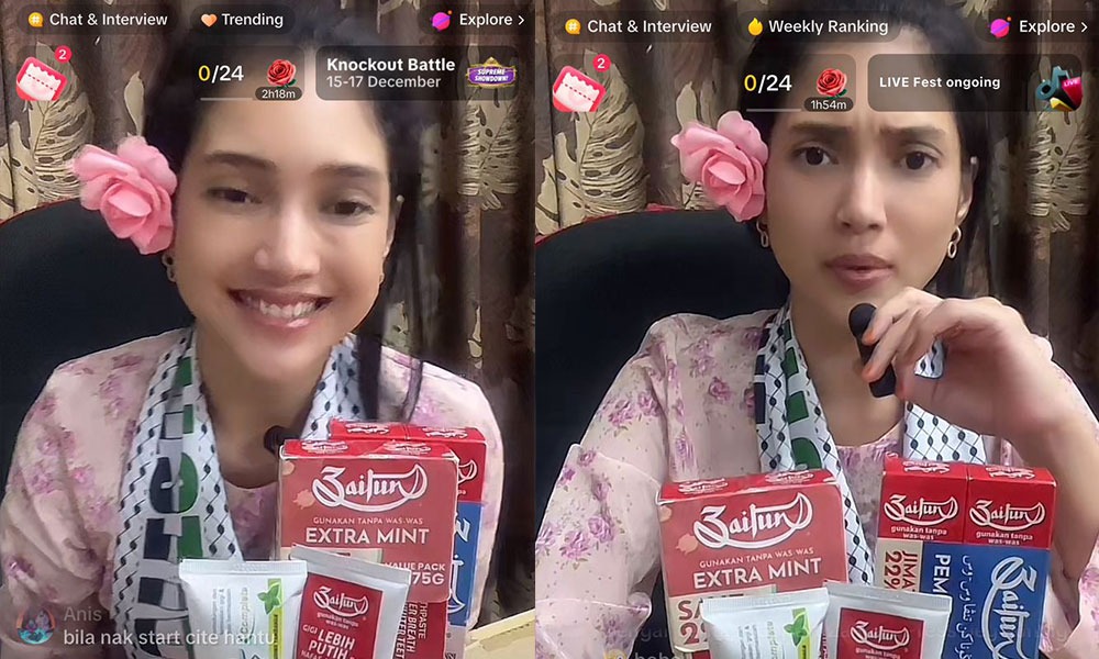 Jualan Ubat Gigi Zaitun Naik Gara-Gara Tiktok Live Atikah Suhaime - Kinihalal